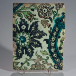 Blue Multan Pottery Tile - Manhattan Art and Antiques Center