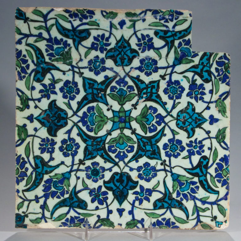 Blue Multan Pottery Tile – Manhattan Art and Antiques Center