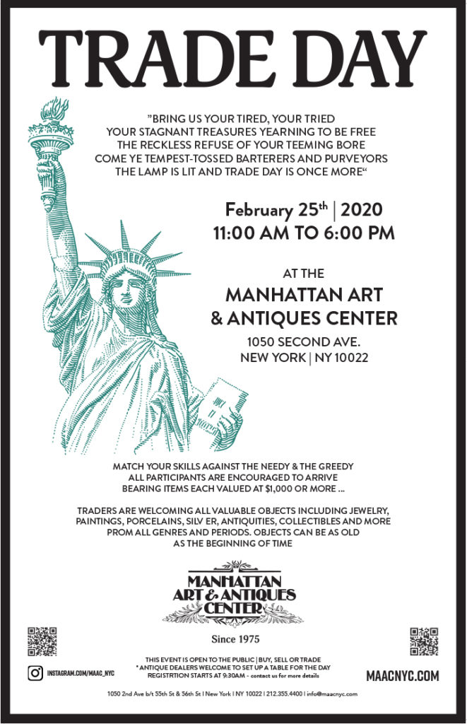 Trade Day III: Tuesday! - Manhattan Art and Antiques Center