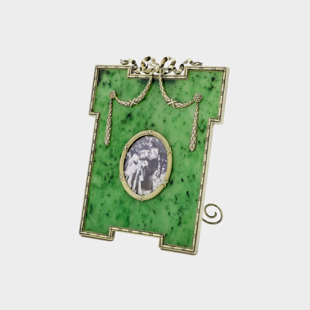 Faberge Nephrite Photo Frame - Manhattan Art and Antiques Center